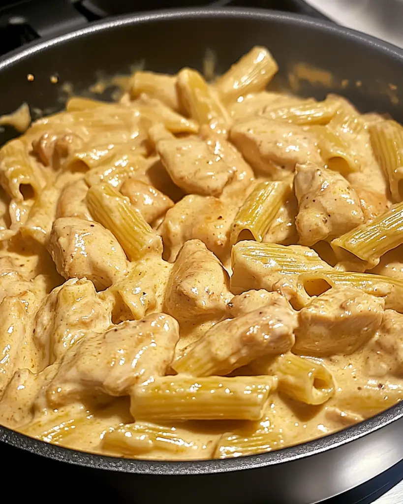 One-Pot Creamy Honey Garlic Chicken Rigatoni