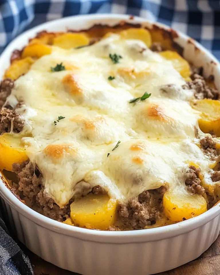 Cheesy Hamburger Potato Casserole