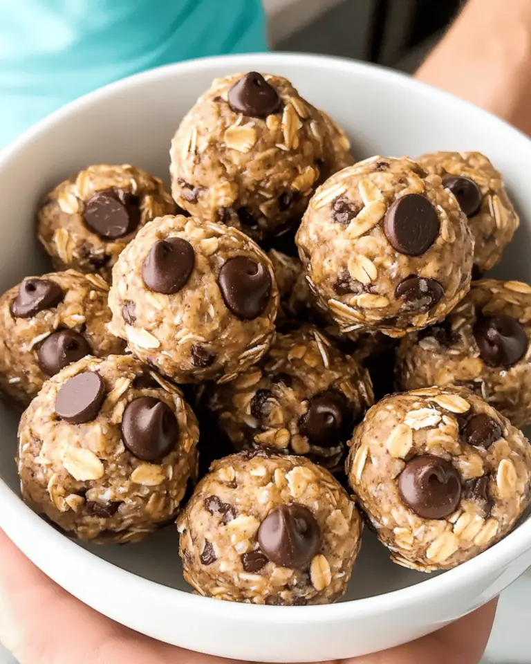 No-Bake Oatmeal Chocolate Chip Protein Balls