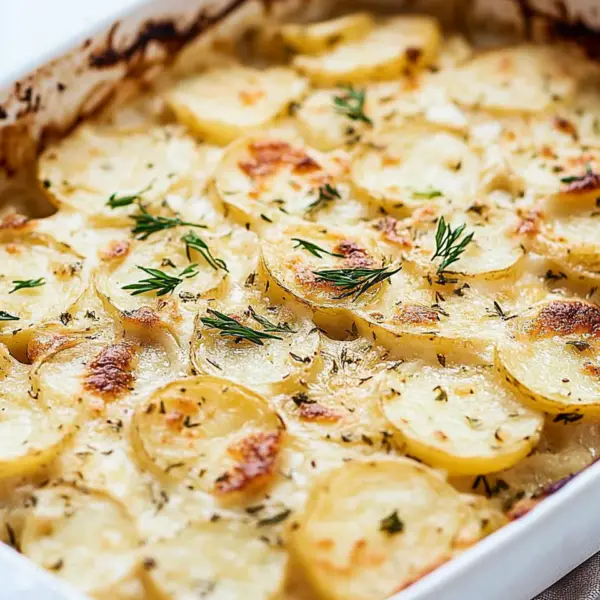 Cheesy Garlic Scalloped Potatoes