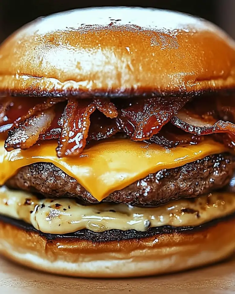 Crispy Bacon Burgers