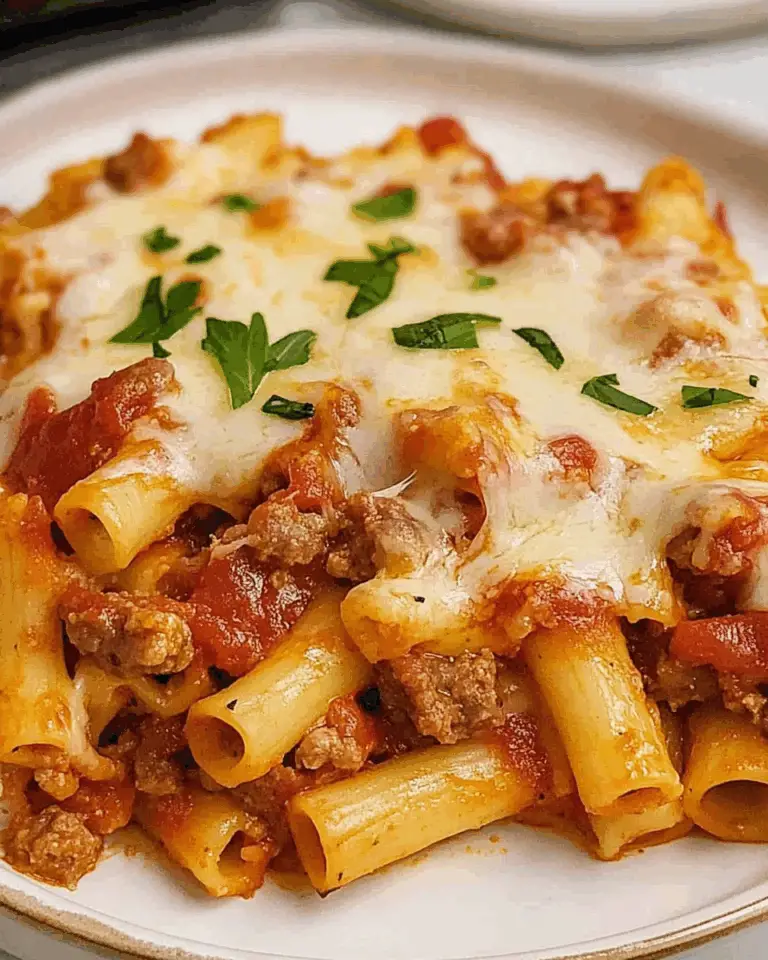 Italian Sausage Baked Ziti