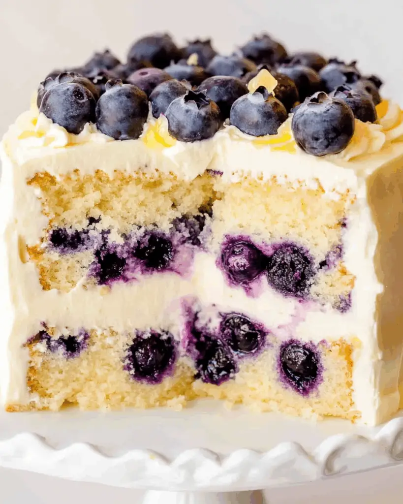 Lemon Blueberry Layer Cake