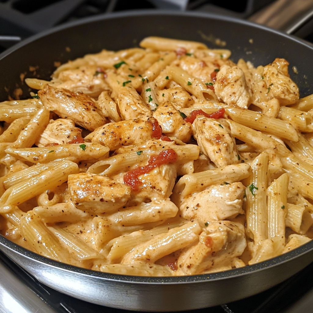 Creamy Garlic Butter Cajun Chicken Penne